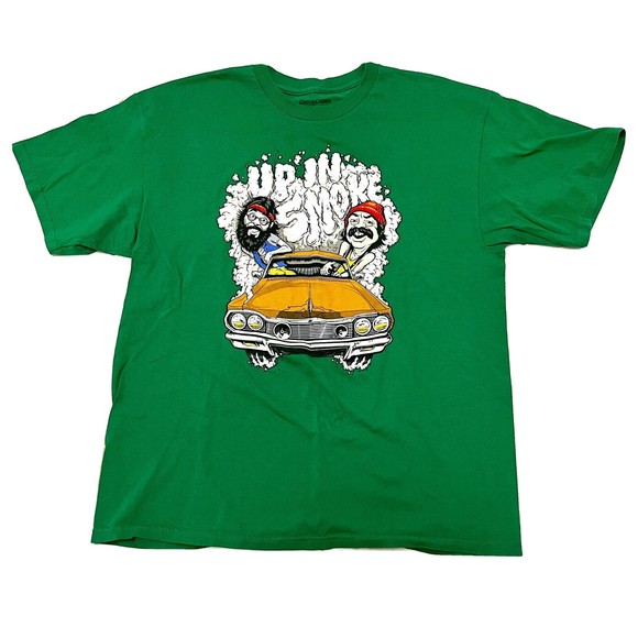 Cheech & Chong | Shirts | Cheech And Chong Up In Smoke Green T Shirt ...